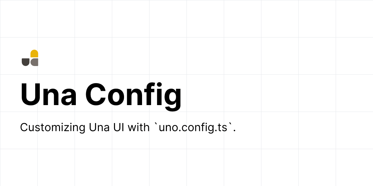 Una Config - Una UI
